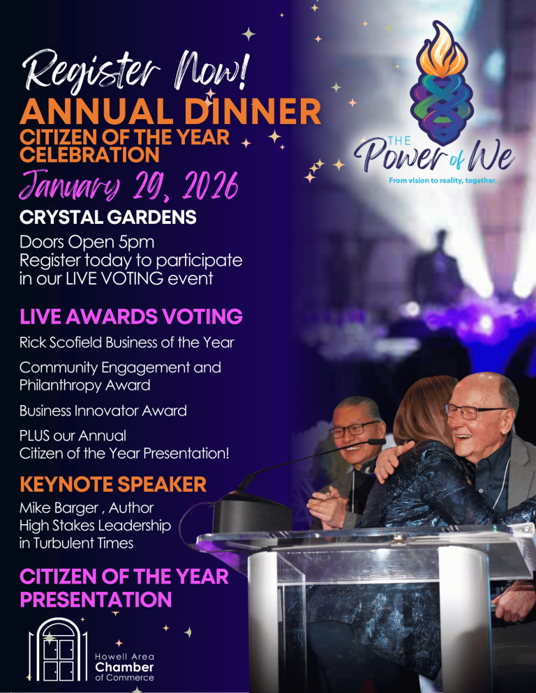 Annual Dinner & Citizen of the Year Celebration - Howell Area Chamber ...